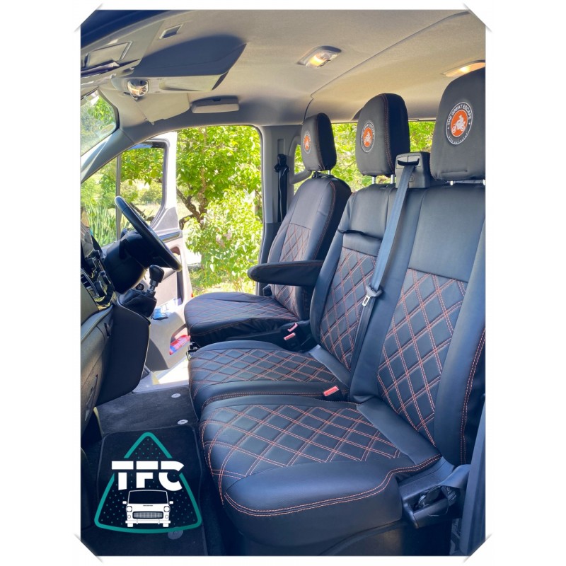 Custom made seat covers for Ford Transit Custom van
